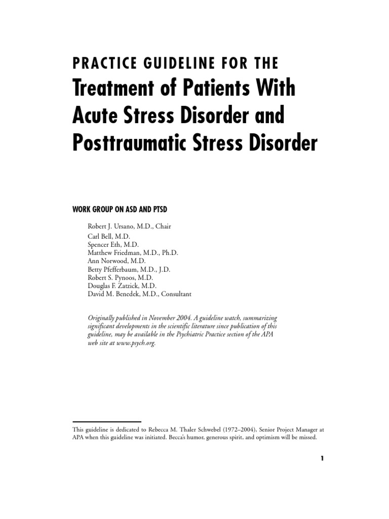 Post Traumatic Stress Disorder | PDF | Psychological Trauma ...