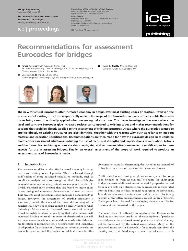 Eurocode Assessment For Bridges | PDF | Strength Of Materials | Buckling