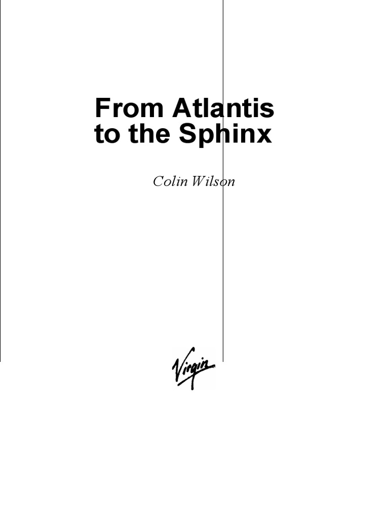 From Atlantis To The Sphinx | PDF | Ark Of The Covenant