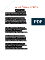 Ugoy NG Duyan LYRICS | PDF