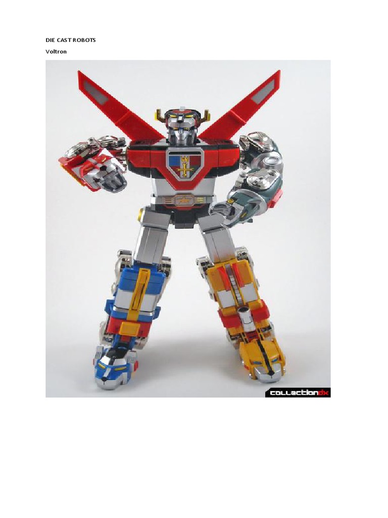Die Cast Robots Voltron | PDF