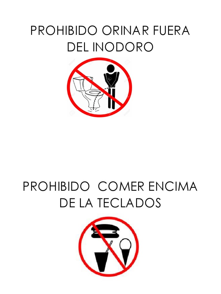 Prohibido Orinar Fuera Del Inodoro | PDF