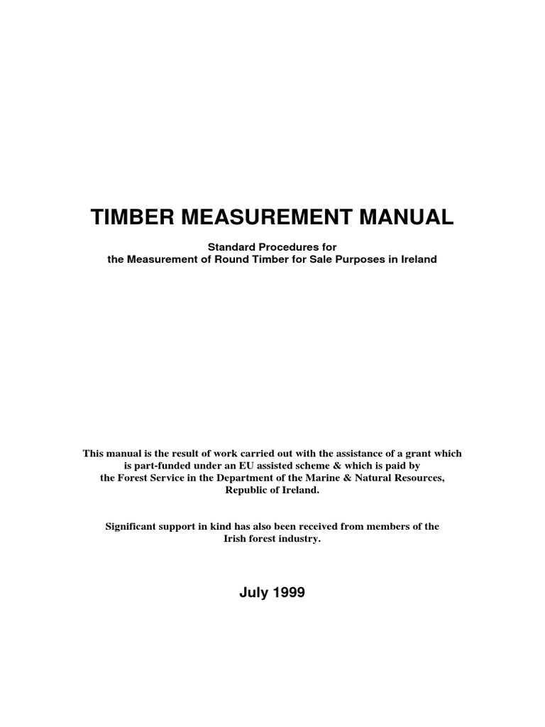 Timber Measurement Manual | PDF | Stratified Sampling | Sampling ...