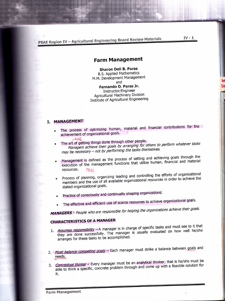 Principles of Farm Management Overview | PDF | Book Value | Dividend