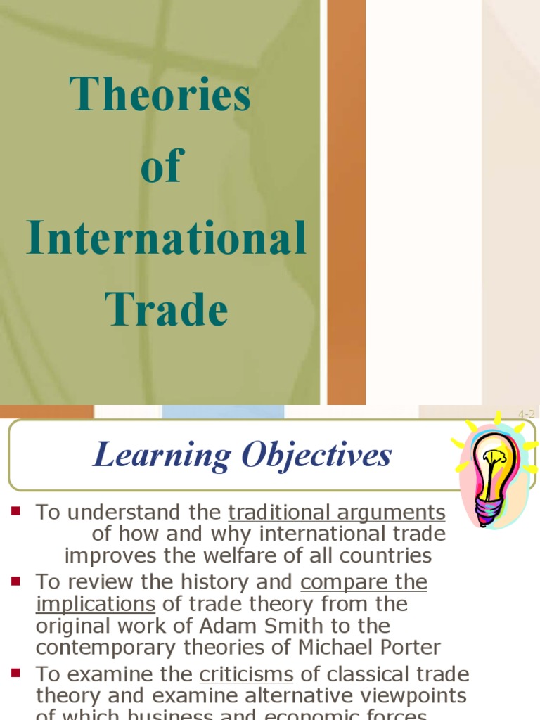 International Trade Theories | PDF | Mercantilism | Comparative Advantage