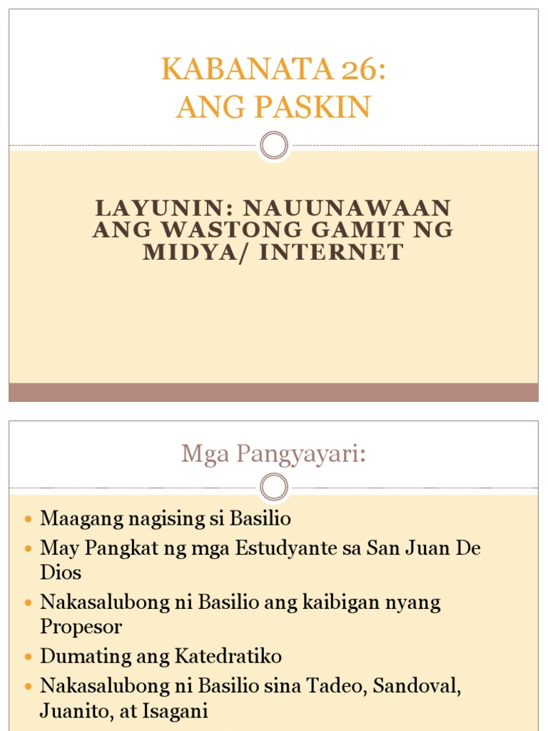 Kabanata 26 Mga Paskil | PDF