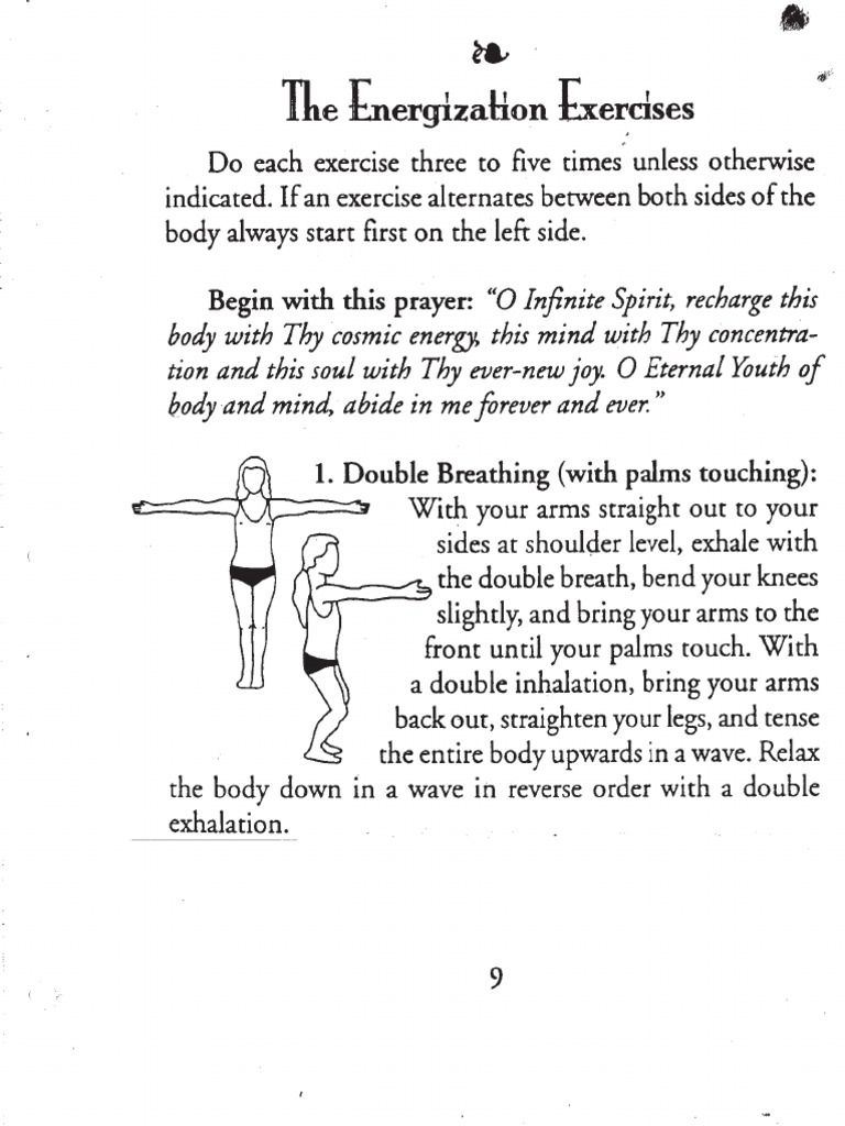 Energization Exercises From Booklet PDF | PDF
