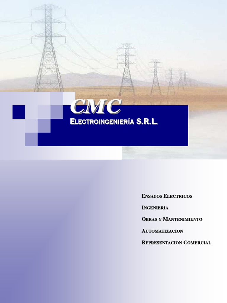 Carpeta Técnica CMC SRL | PDF | Energia electrica | Transformador