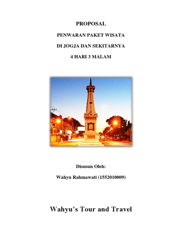 PROPOSAL Ekotek Wisata Jogja | PDF