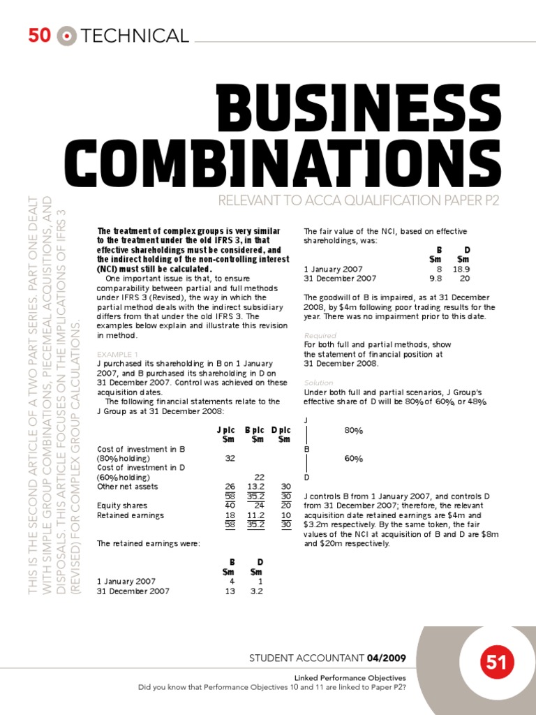 Business Combinations | PDF