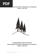 Sample HOA Board Resolution | PDF | Justice | Crime & Violence