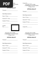 2025 SSLG Elections Ballot PDF | PDF