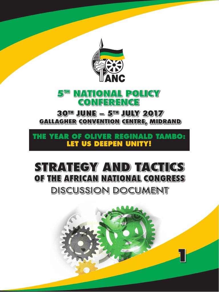 ANC National Policy Conference 2017 Discussion Document Strategy and ...