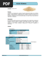 Ficha Técnica de Trigo POP | Cereales | Nutrición