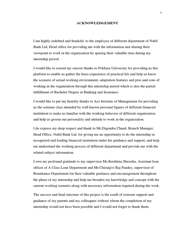 Internship Report | PDF | Organizational Structure | Internship