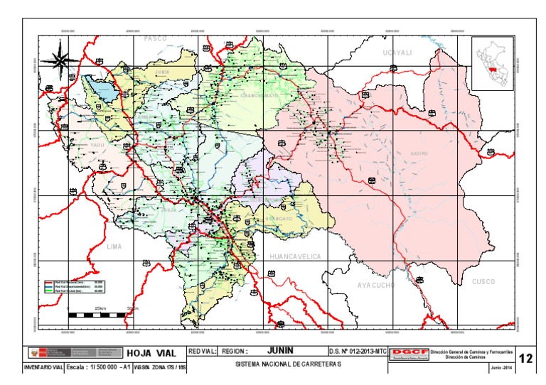 Mapa Vial JUNIN | PDF