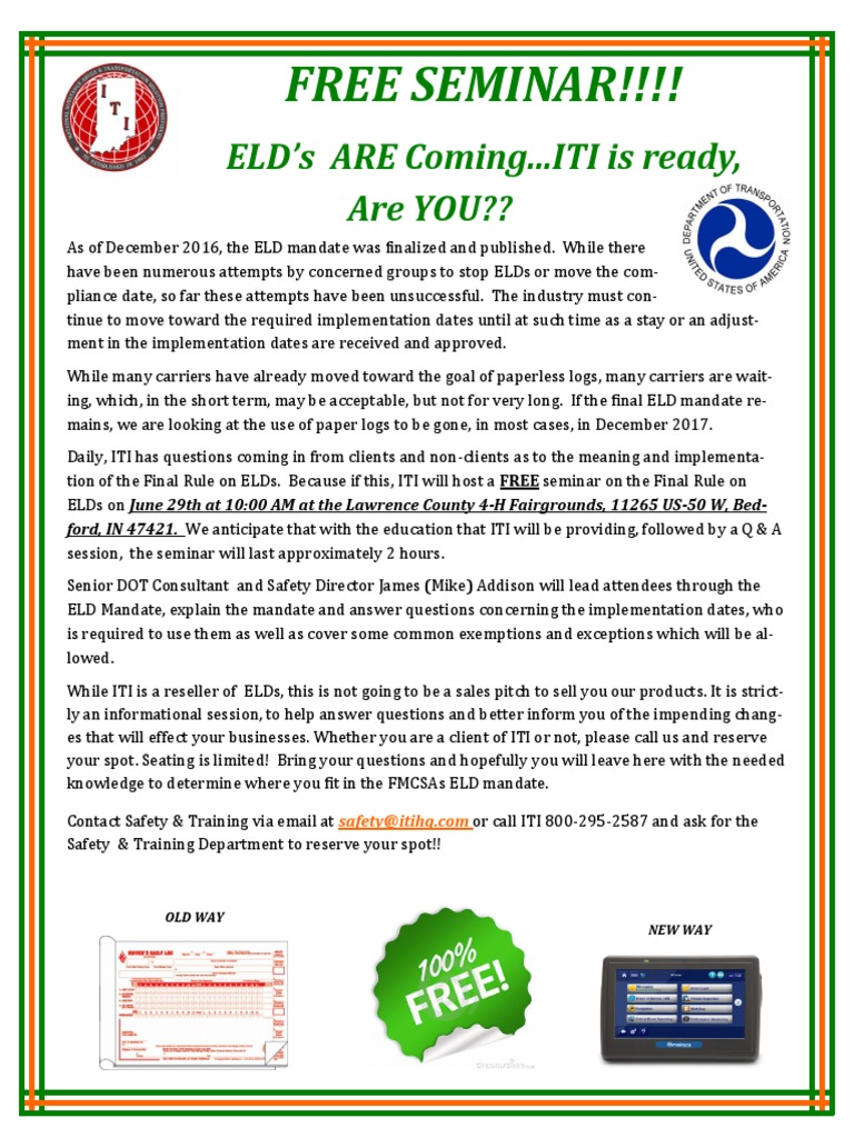 ELD Free Seminar | PDF