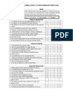 Cuestionario VHI-10 de Discapacidad Vocal | PDF