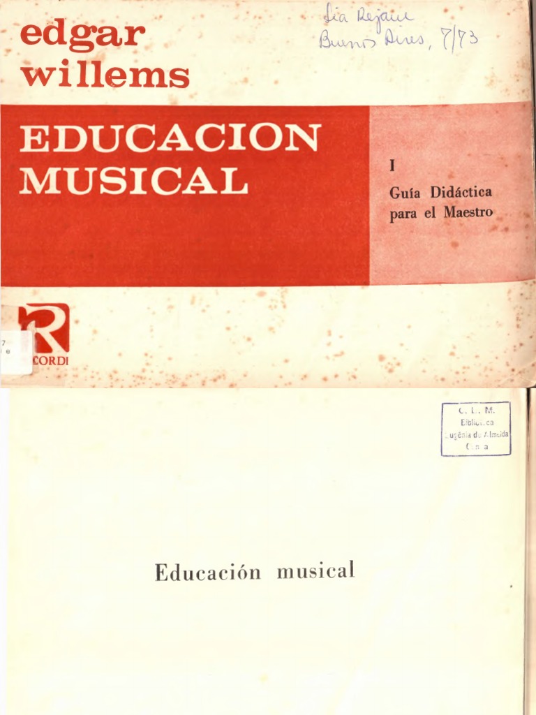 Edgar Willems, Educação Musical | PDF | Sonido | Sicología