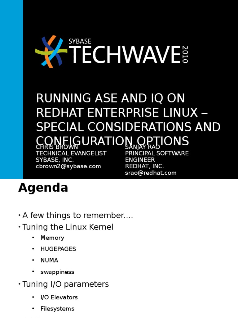 Linux Tuning For ASE and IQ | PDF | Thread (Computing) | Scheduling (Computing)