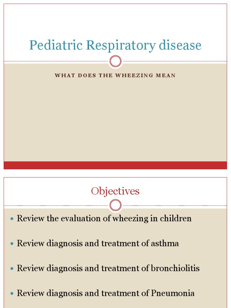 Pediatric Respiratory Disease | PDF | Asthma | Pneumonia
