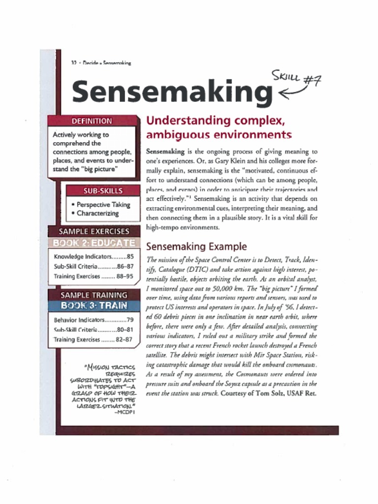 Sense Making | PDF