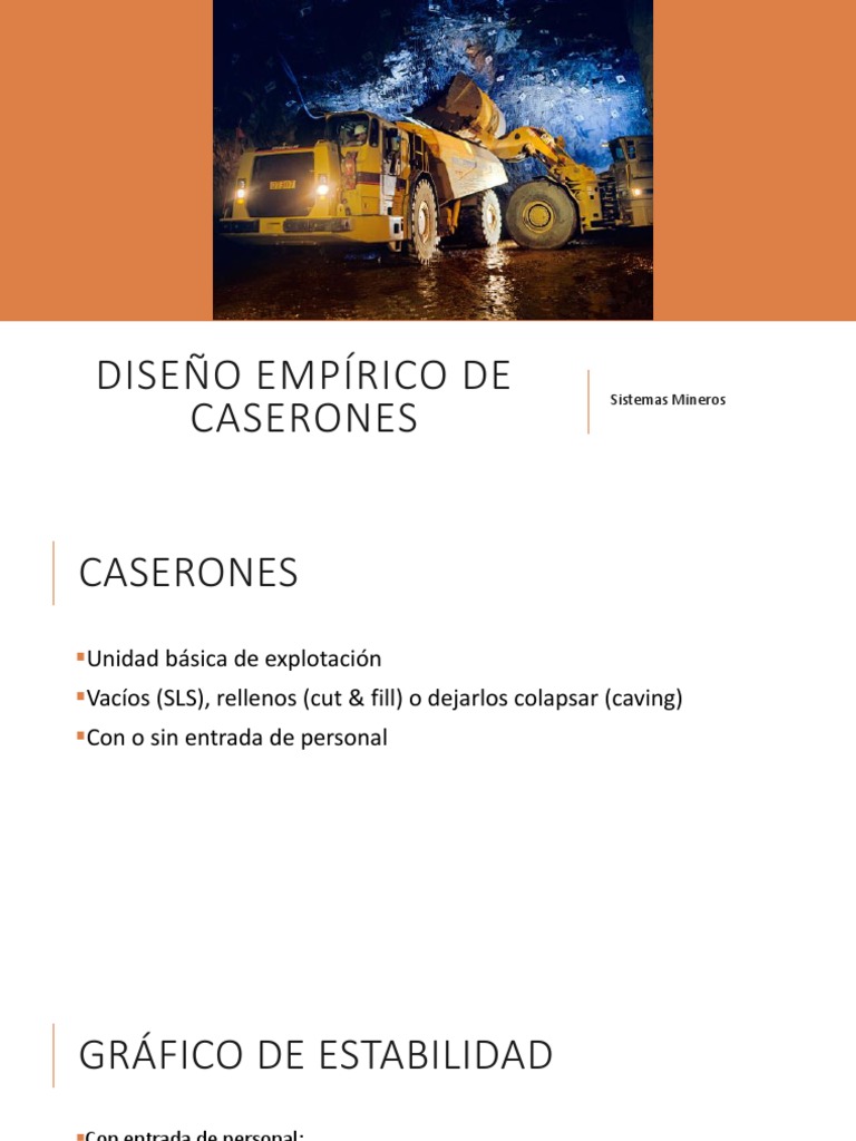 Diseño Empírico de Caserones Mineros | PDF | Minería | Naturaleza