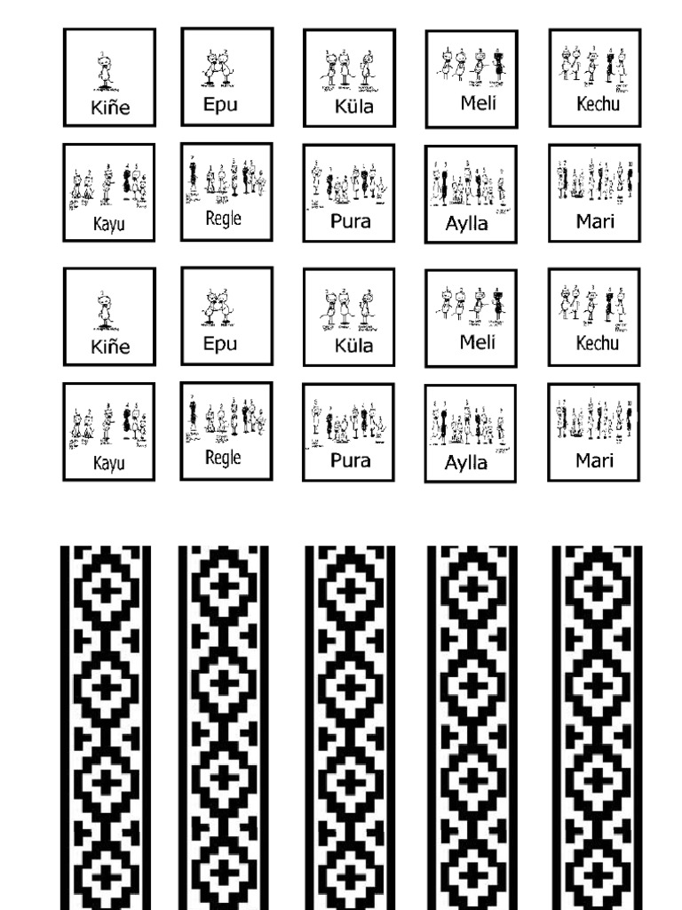 Memorice Numeros Del 1 Al 10 Mapudungun | PDF