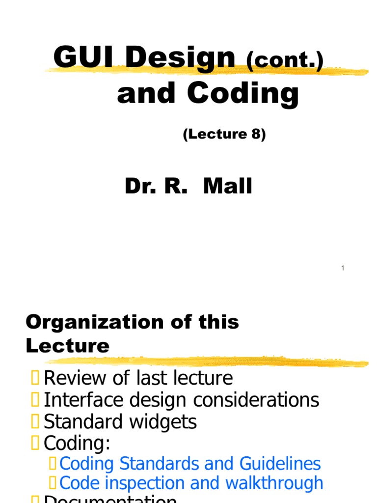 Lect 8 | Download Free PDF | Menu (Computing) | Widget (Gui)