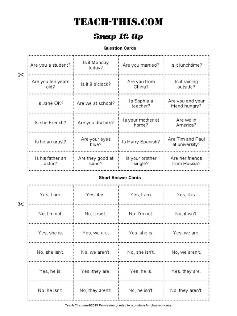 Snap It Up: Question Cards | PDF | Leisure