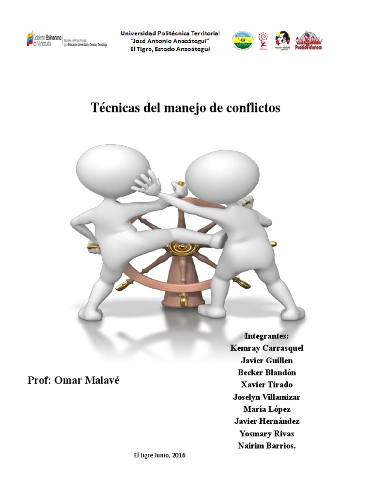 Tecnicas de Manejo de Conflictos Parte 3 | PDF | Conflicto (proceso) | Conflicto social