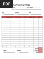 Travel and Subsistence Claim Forms | PDF