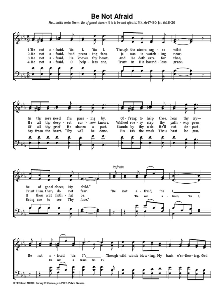 Be Not Afraid | PDF | Religious Belief And Doctrine | Religion And Belief