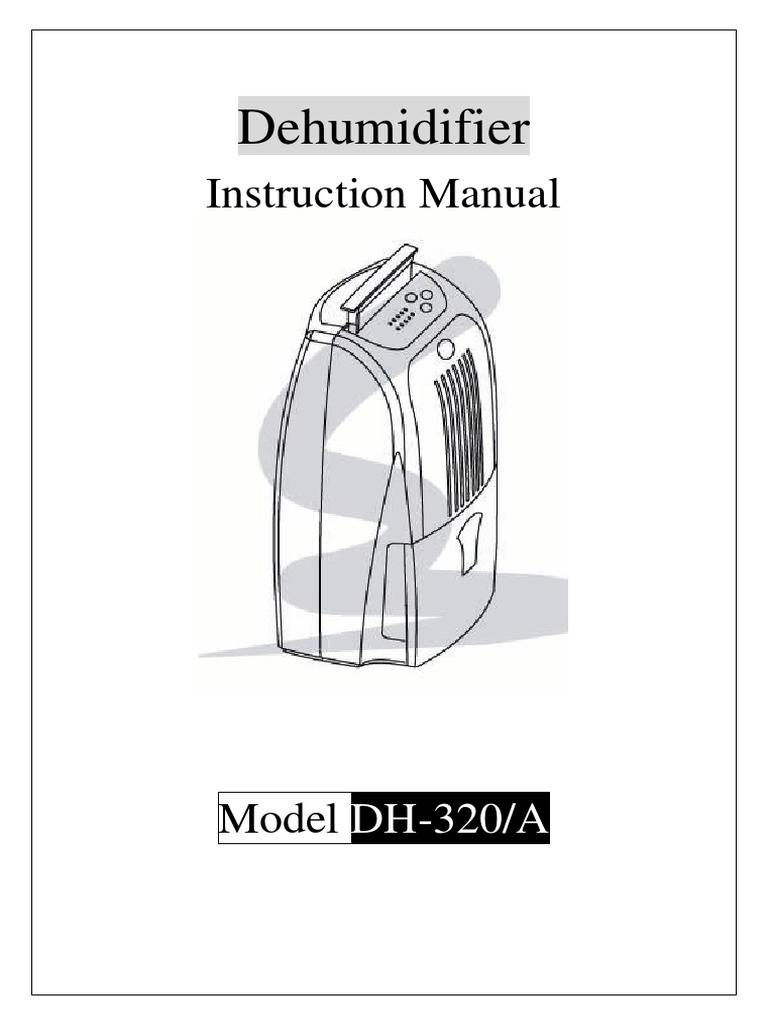 Instruction Manual: Dehumidifier | PDF | Humidity | Ac Power Plugs And ...