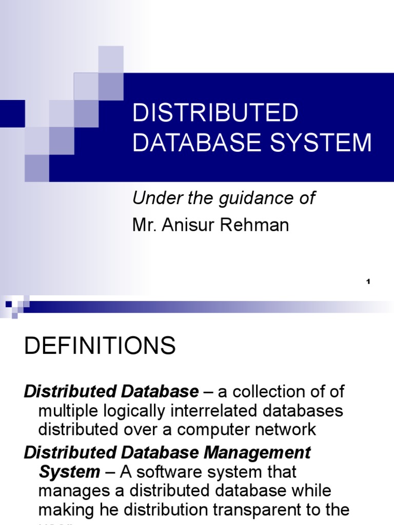 Distributed Database System | PDF | Databases | Information Technology Management