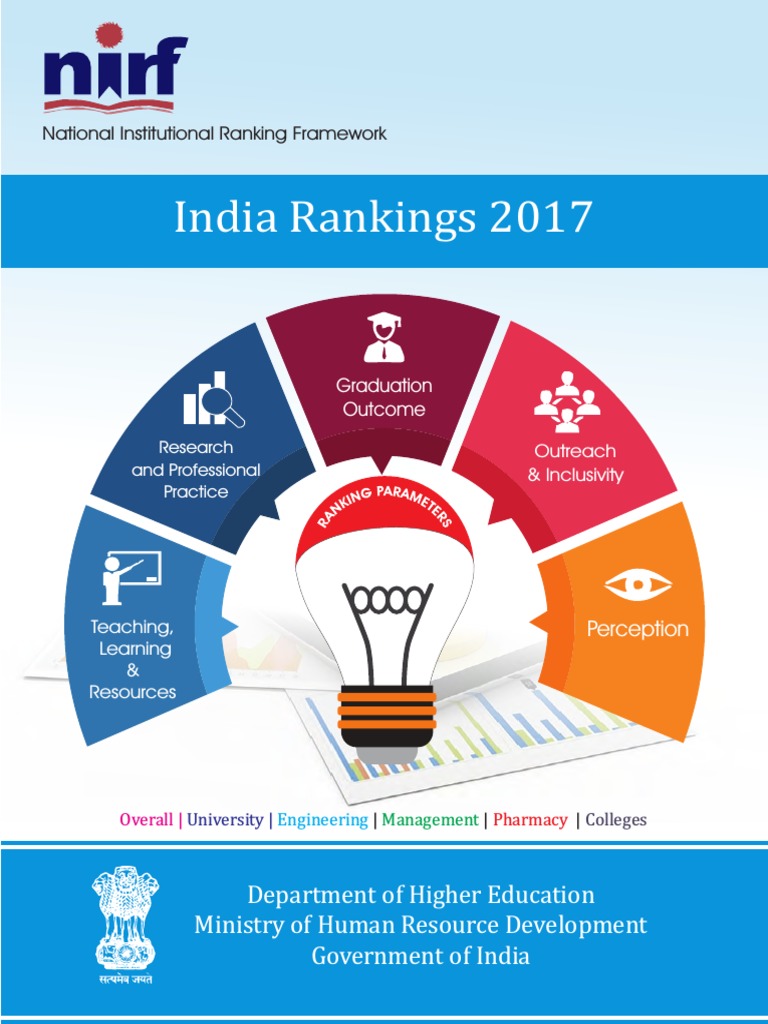 India Rankings 2017: Department of Higher Education Ministry of Human ...