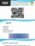 SBFP 2023 Program Terminal Report | PDF | Foods | Nutrition