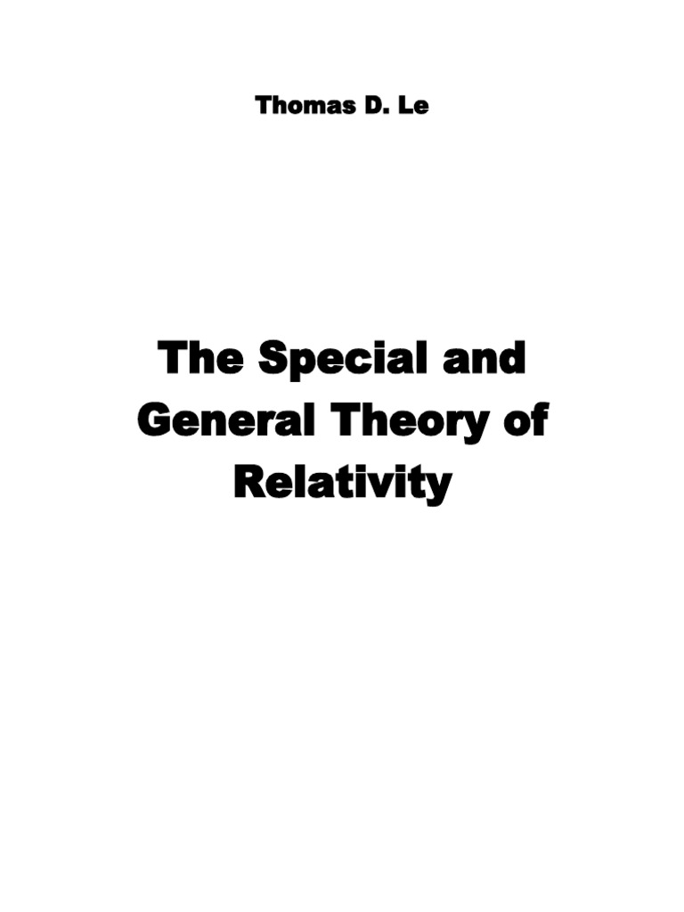 Relativity PDF | PDF | Special Relativity | Speed Of Light