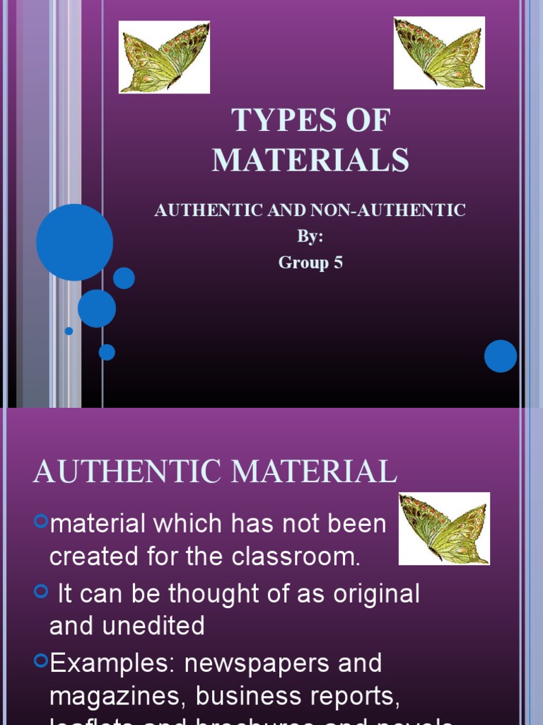 Authentic vs Non-Authentic Materials | PDF | Foreign Language Studies