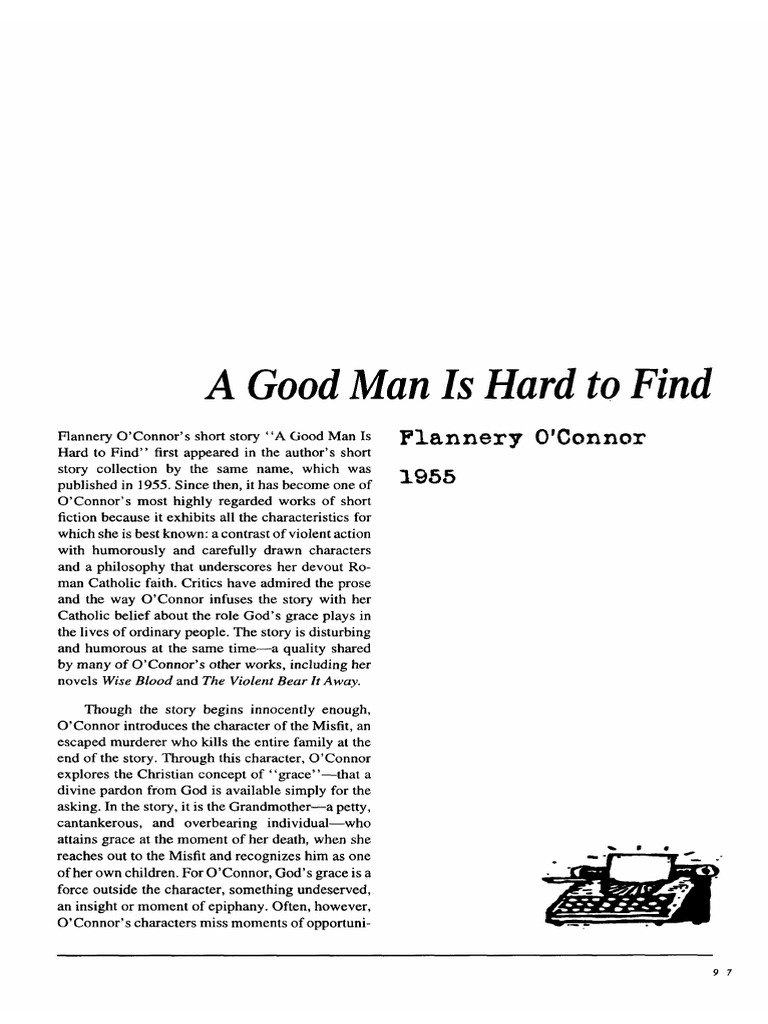 A Good Man Is Hard To Find | PDF | Irony