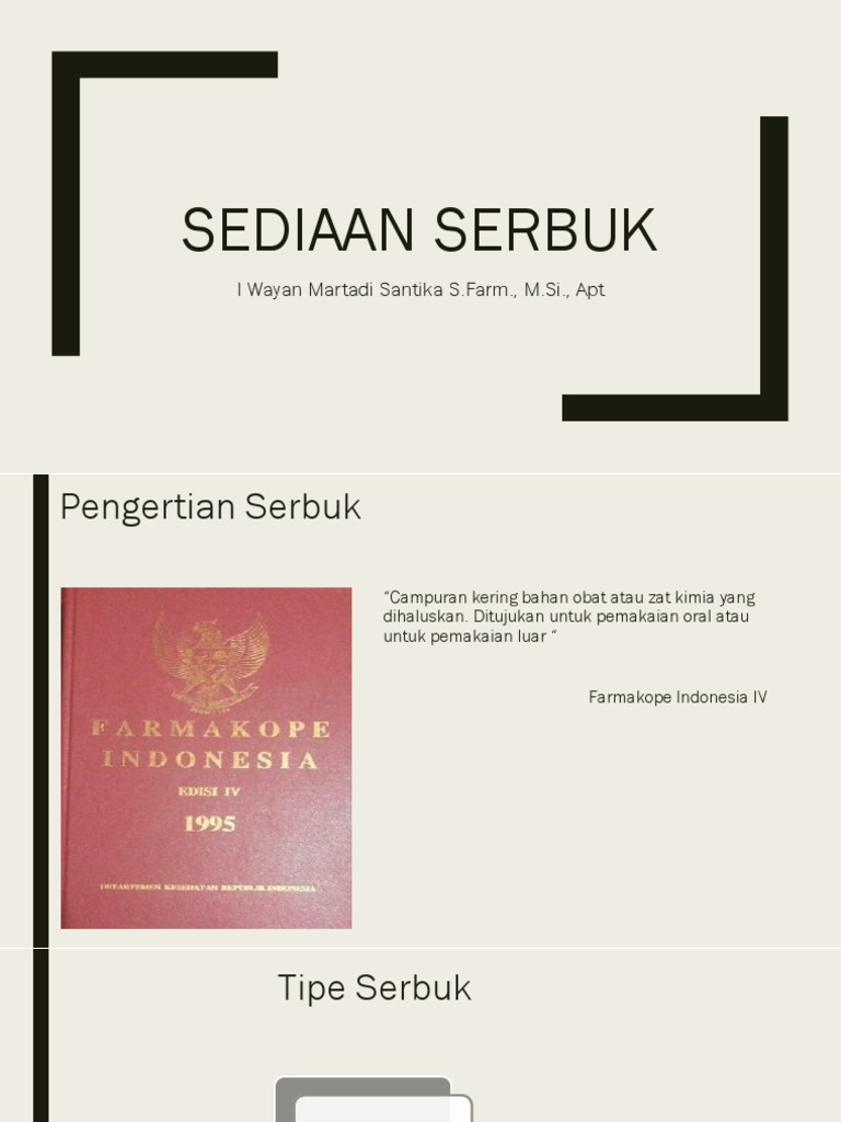 1.sediaan Pulvis Dan Pulveres | PDF