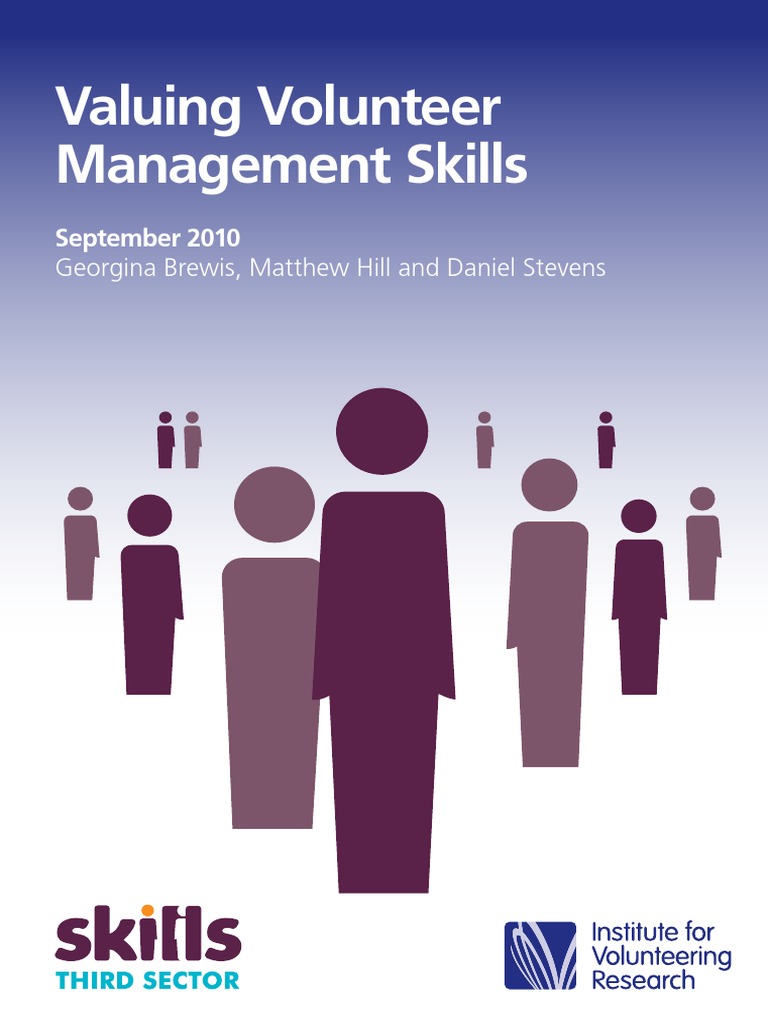 Valuing Volunteer Management Skills | PDF | Volunteering | Survey ...