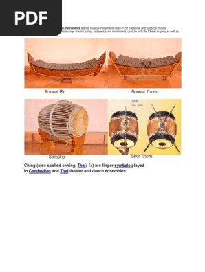 Chhing Cambodian Instrument