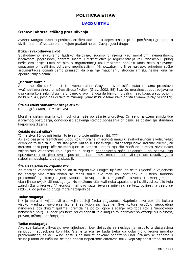 01 ETIKA Skripta | PDF