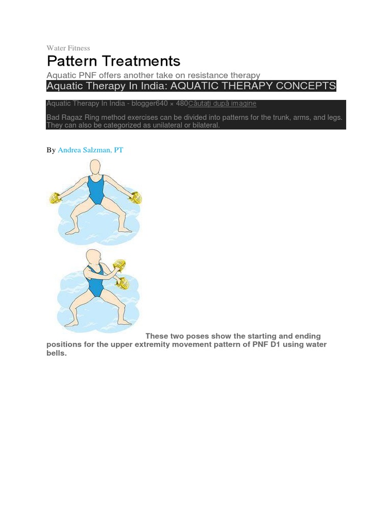 Aquatic PNF Therapy Techniques Explained | PDF | Health Sciences ...