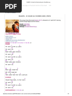 Bulleya Chords and Tabs Guide | PDF | Bollywood | Popular Music