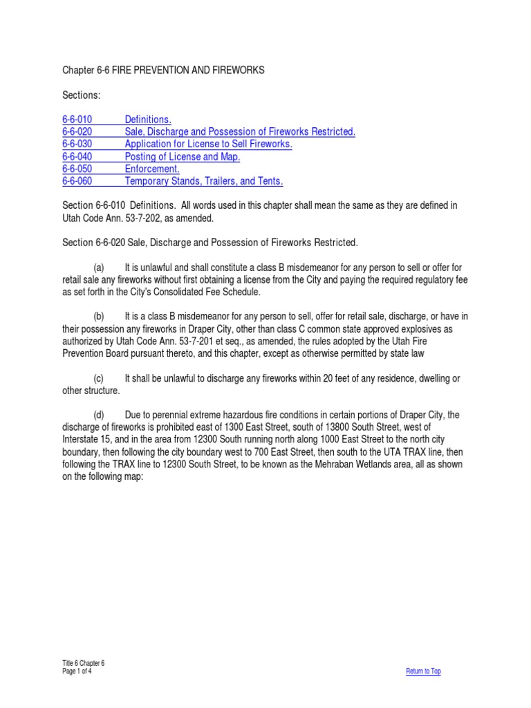 Draper City Fire Prevention and Fireworks | PDF | Fireworks | Lantern