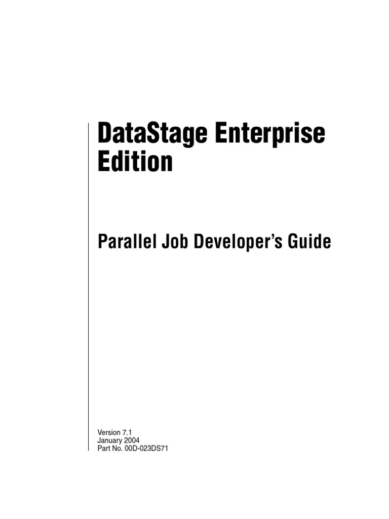 Parallel Job Developer's 2017 | PDF | Oracle Database | Ibm Db2