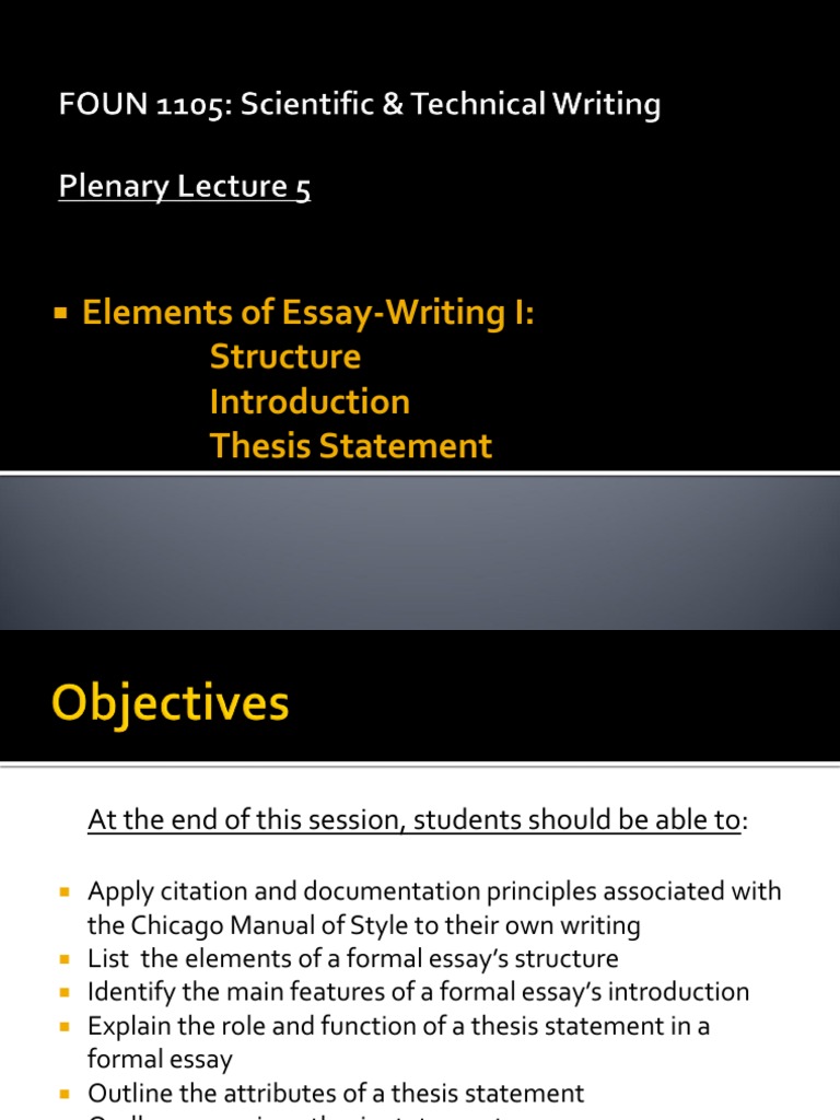 Essay Structure and Thesis Development | PDF | Essays | Thesis