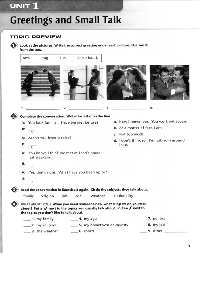 Topnotch 2 Workbook | PDF